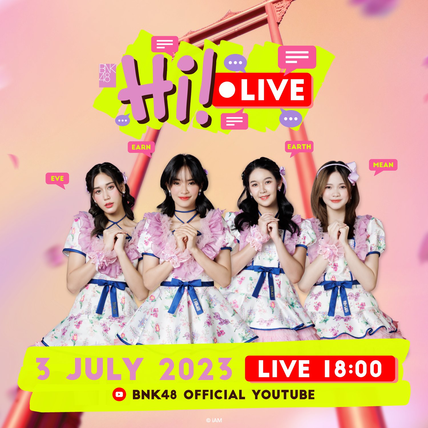 BNK48 on Twitter: "[🔴👋🏻💬] #BNK48HiLIVE มาซื้อบัตรคอนเสิร์ต #BNK48_RabbitInWonderland กันเถอะ ️🐰 ...
