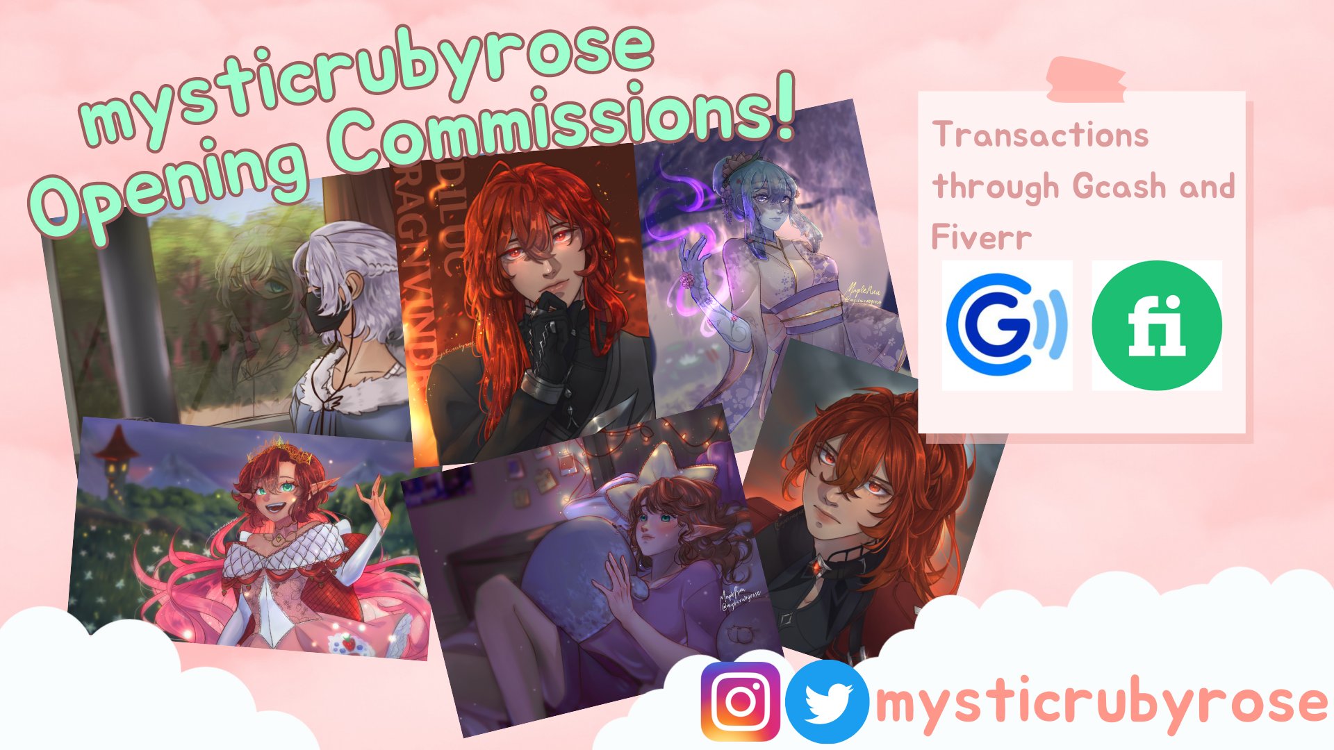 MapleRose | COMMS OPEN on Twitter: "HELLO!! I'm finally openning c0mms again after a year later ...