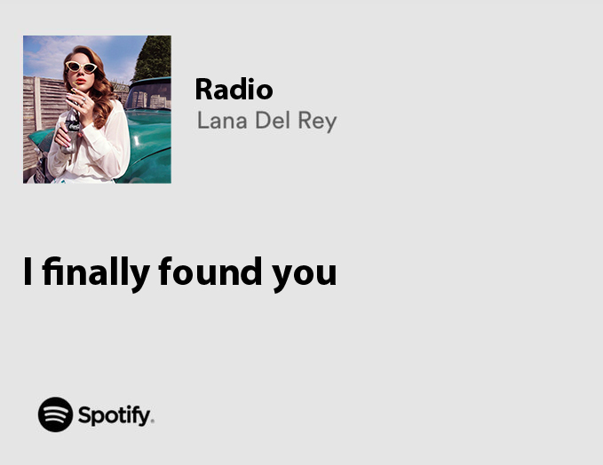 Lana Del Rey Radio Quotes