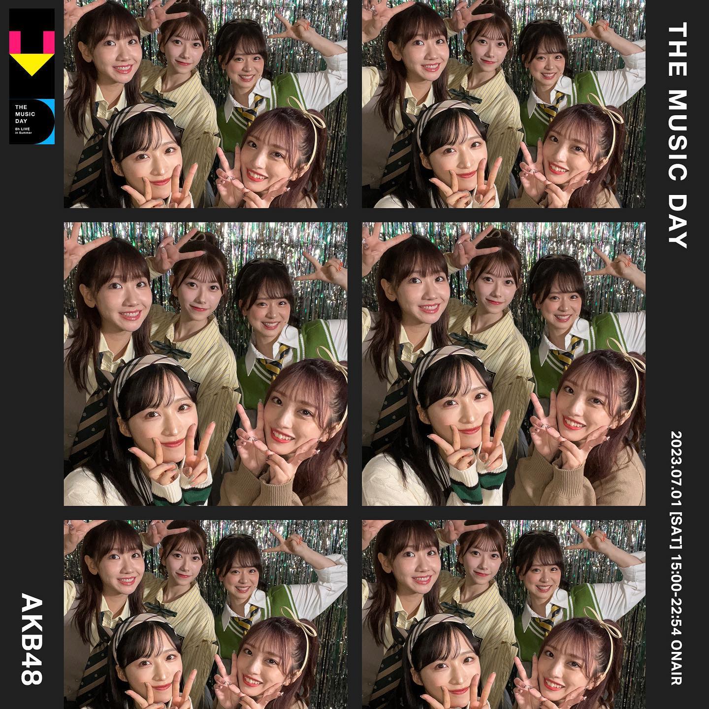 マコ@チーム8 on Twitter: "2023.7.1 #musicday Instagram 【AKB48】のバックステージフォトを公開！ただいま生放送中！ぜひご覧ください💫 ...