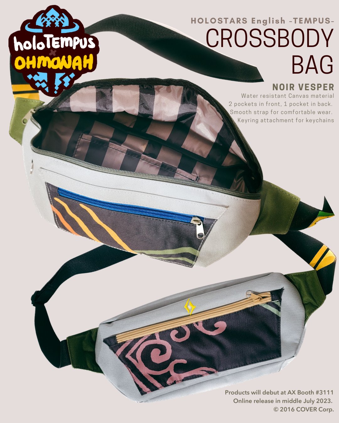 ohmonah on Twitter: " Ohmonah x HOLOSTARS English -TEMPUS- CROSSBODY BAGS - @noirvesper_en ...