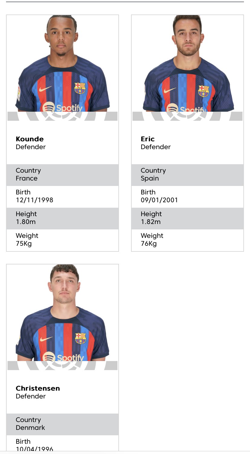 FCB World on Twitter: "إزالة أراوخو، روبيرتو، ألونسو،بينيا من موقع الليغا بسبب عدم تسجيلهم https ...