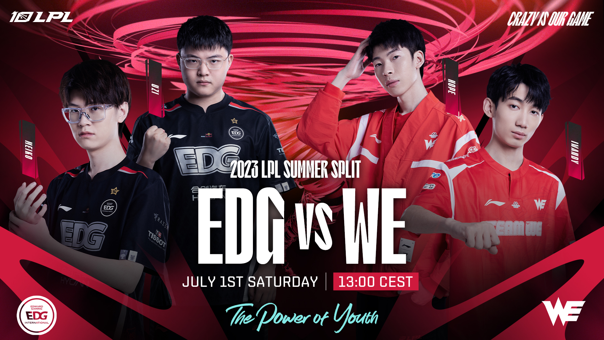 LPL on Twitter: "The last series of today and it's a good one @EDG_Edward vs @TeamWE coming ...