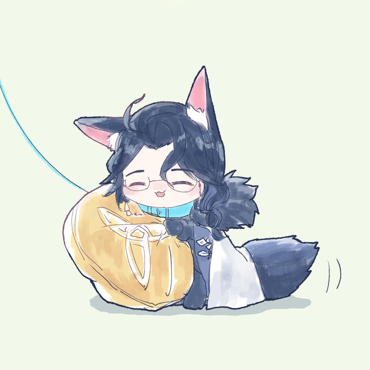 「富者とモラクッション Yelone 」🥛のイラスト