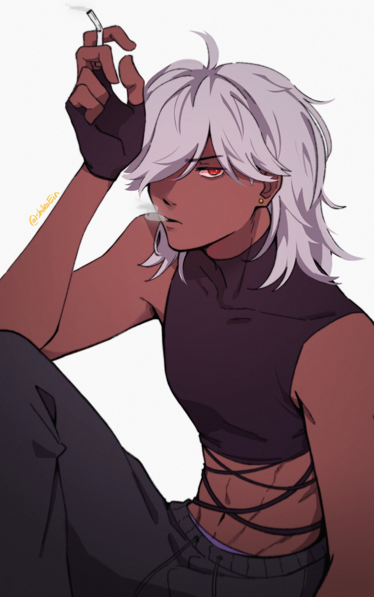 Dark Skin Male Anime Characters