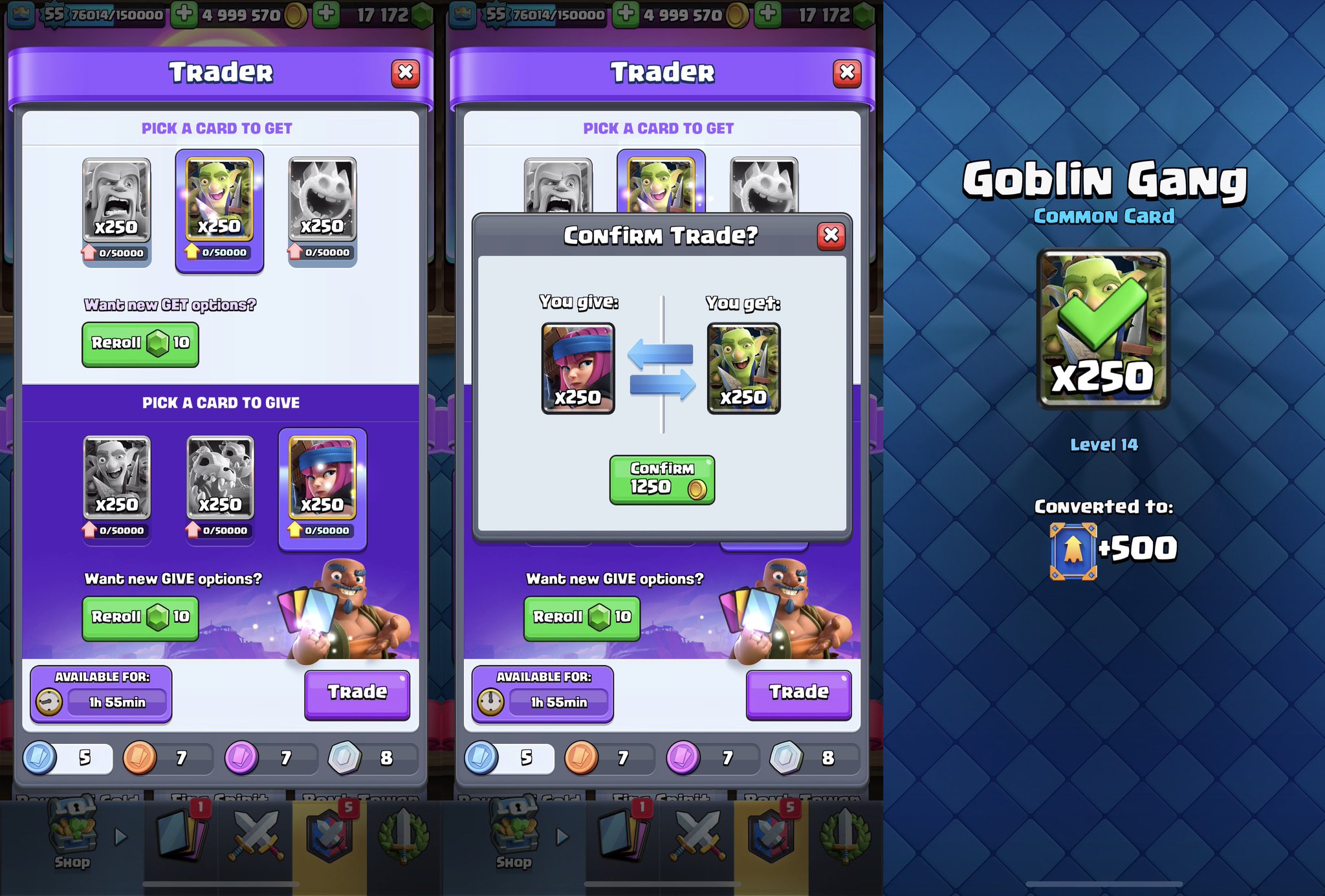 SML / RoyaleAPI on Twitter: "Tip: use the Trader at the shop to get more EWCs. Works for maxed ...