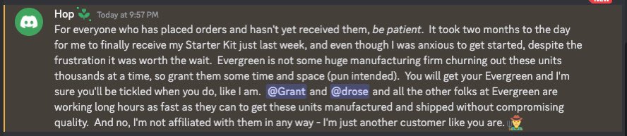 Evergreen🌲🌱 on Twitter: "Thanks for the patience guys. Our new production capabilities are ...