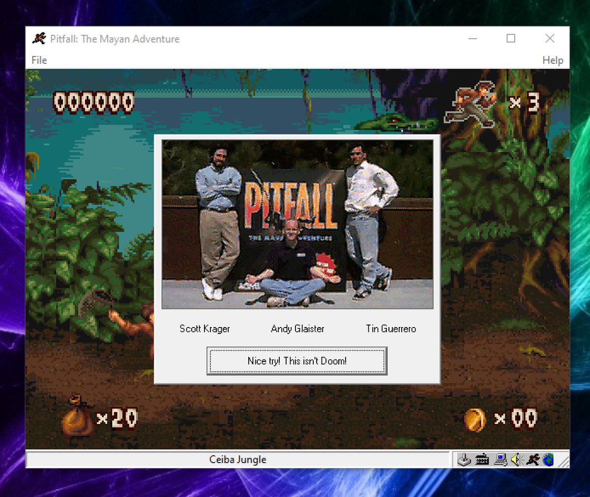 𝔸𝕟𝕒𝕥𝕠𝕝𝕪 𝕊𝕙𝕒𝕤𝕙𝕜𝕚𝕟💾 on Twitter: "What happens when you type in "IDDQD" in the Windows 95 version ...