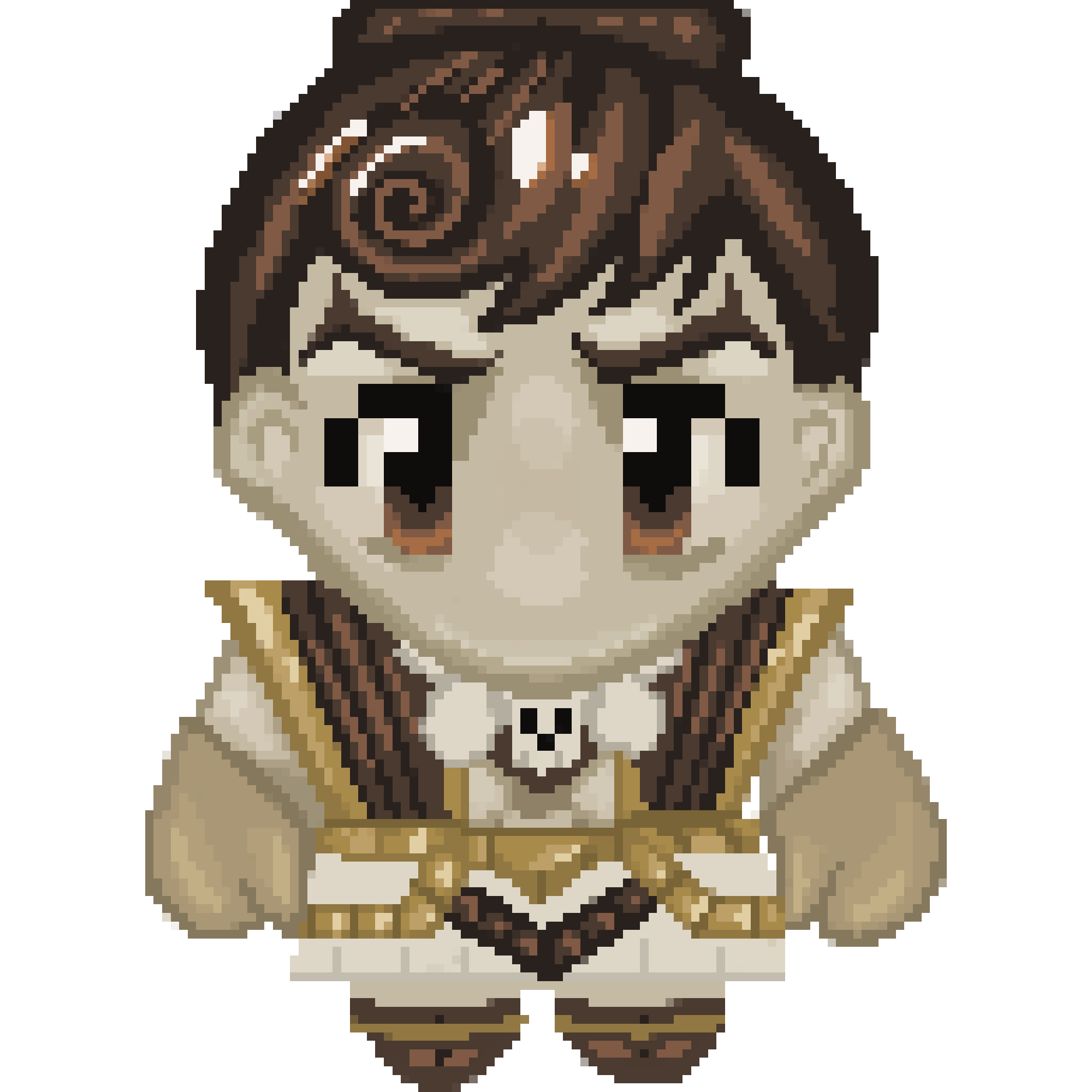 Minecraft Chibi Pixel Art Grid