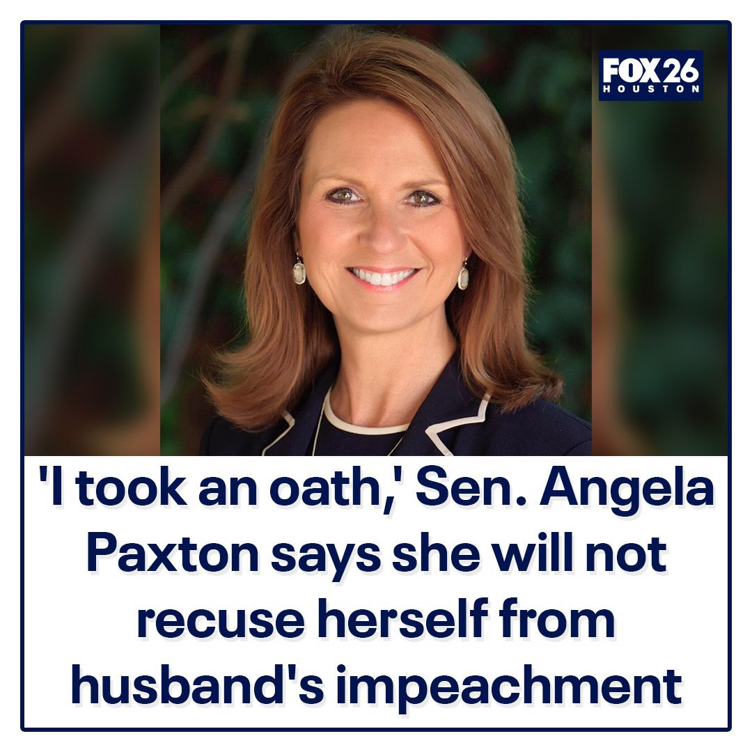 Fox26houston On Twitter I Took An Oath Sen Angela Paxton Says She