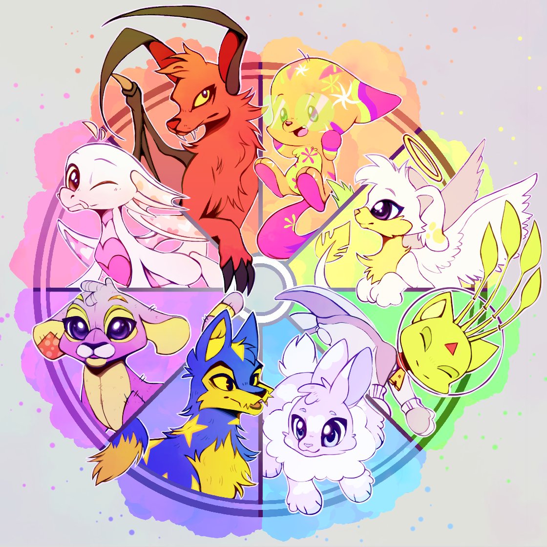 「I did the color wheel art meme thing wit」|AYUP! RKのイラスト