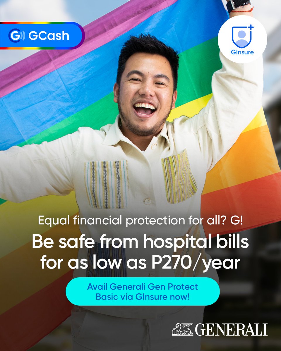 GCash on Twitter: "Raise the rainbow flag with confidence against medical charges! Get hospital ...