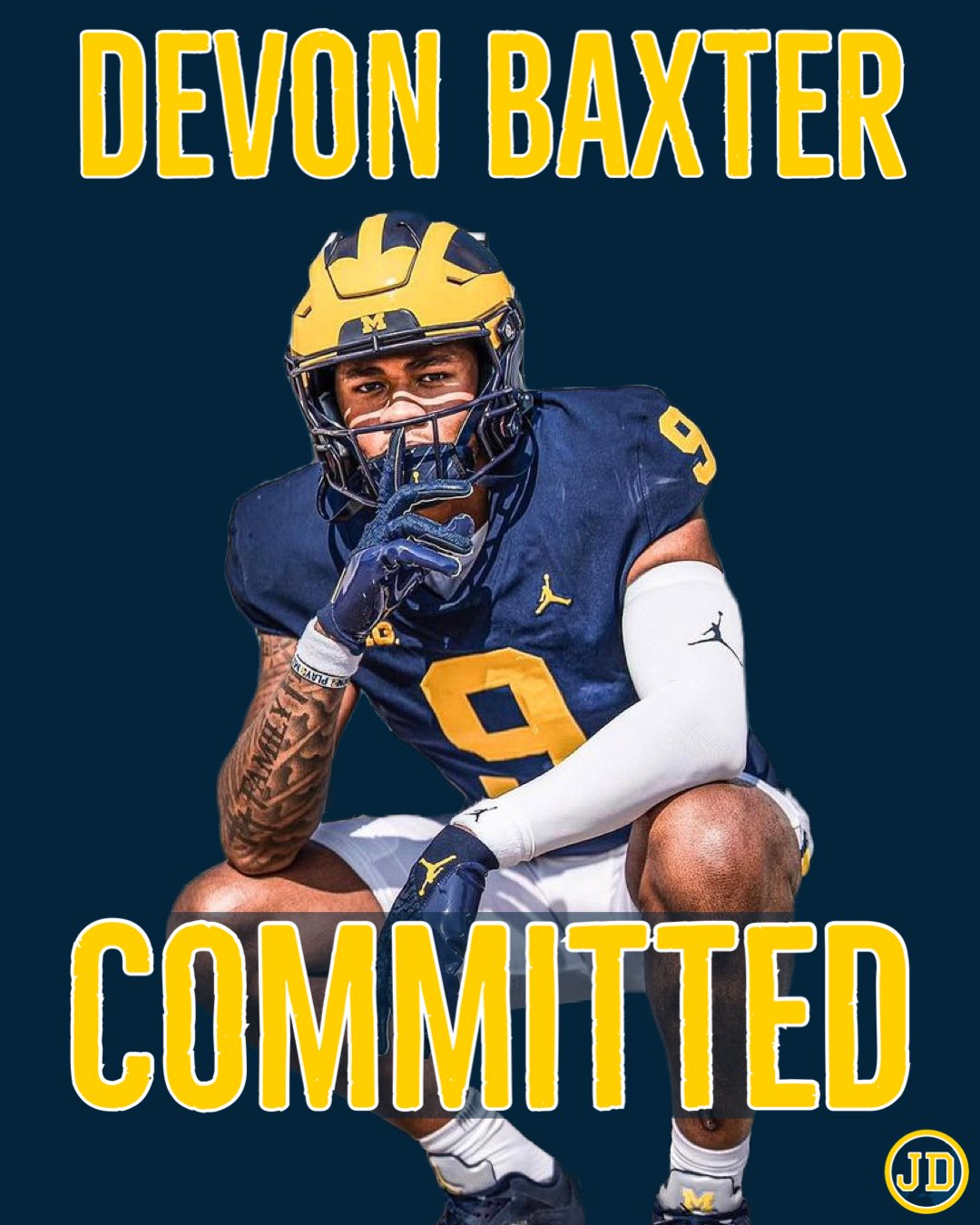 JD 〽️ on Twitter: "Michigan lands commitment from 3⭐️ EDGE Devon Baxter! GO BLUE! 〽️ https://t ...