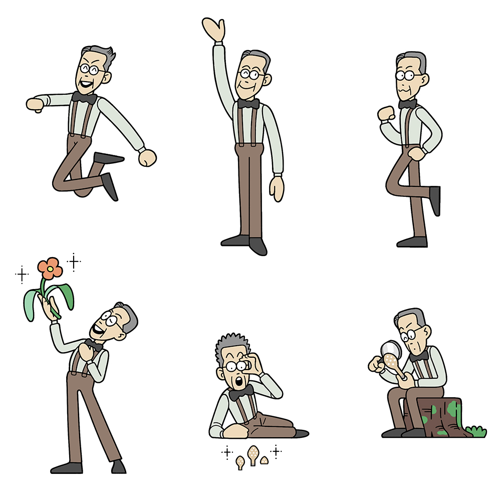 「京阪神エルマガジン社 LMAGA MOOK 高知 牧野富太郎 博士のイラスト」|Studio-Takeumaのイラスト