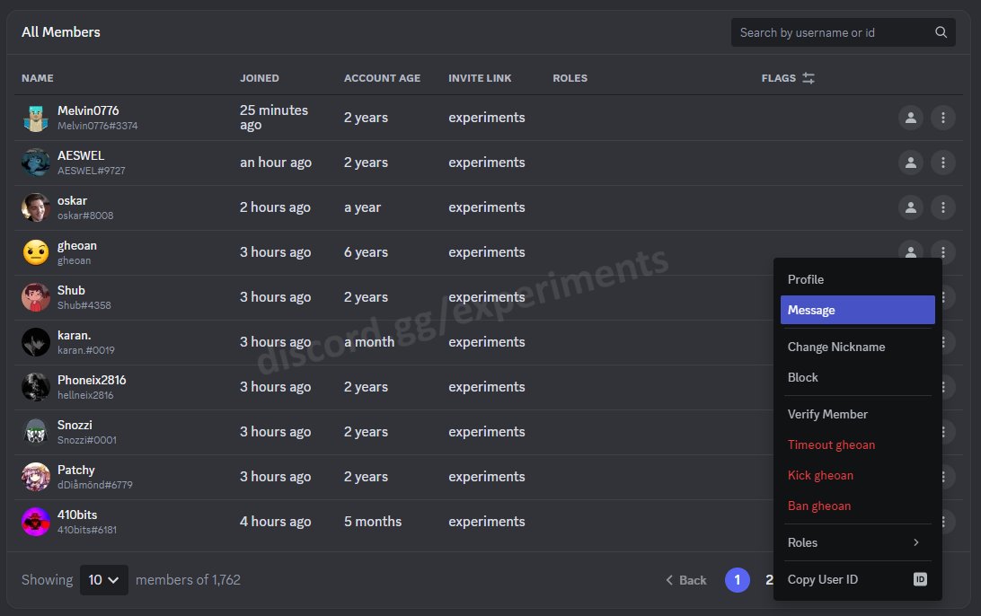 Discord Experiment Hub on Twitter: "Member Safety tab has improved! - There is now a separator ...