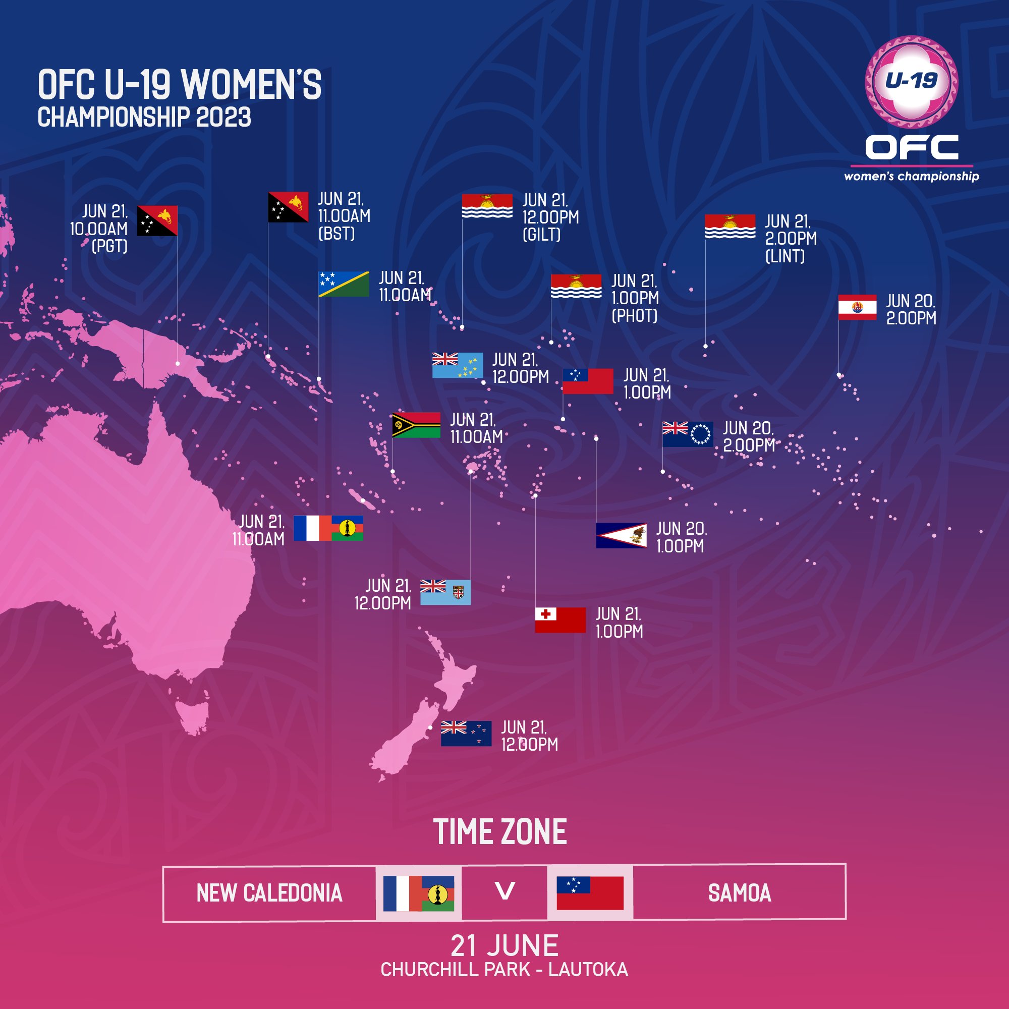 OFC Oceania Football on Twitter: "It's kick-off in the OFC U-19 Women's Championship 2023 ...