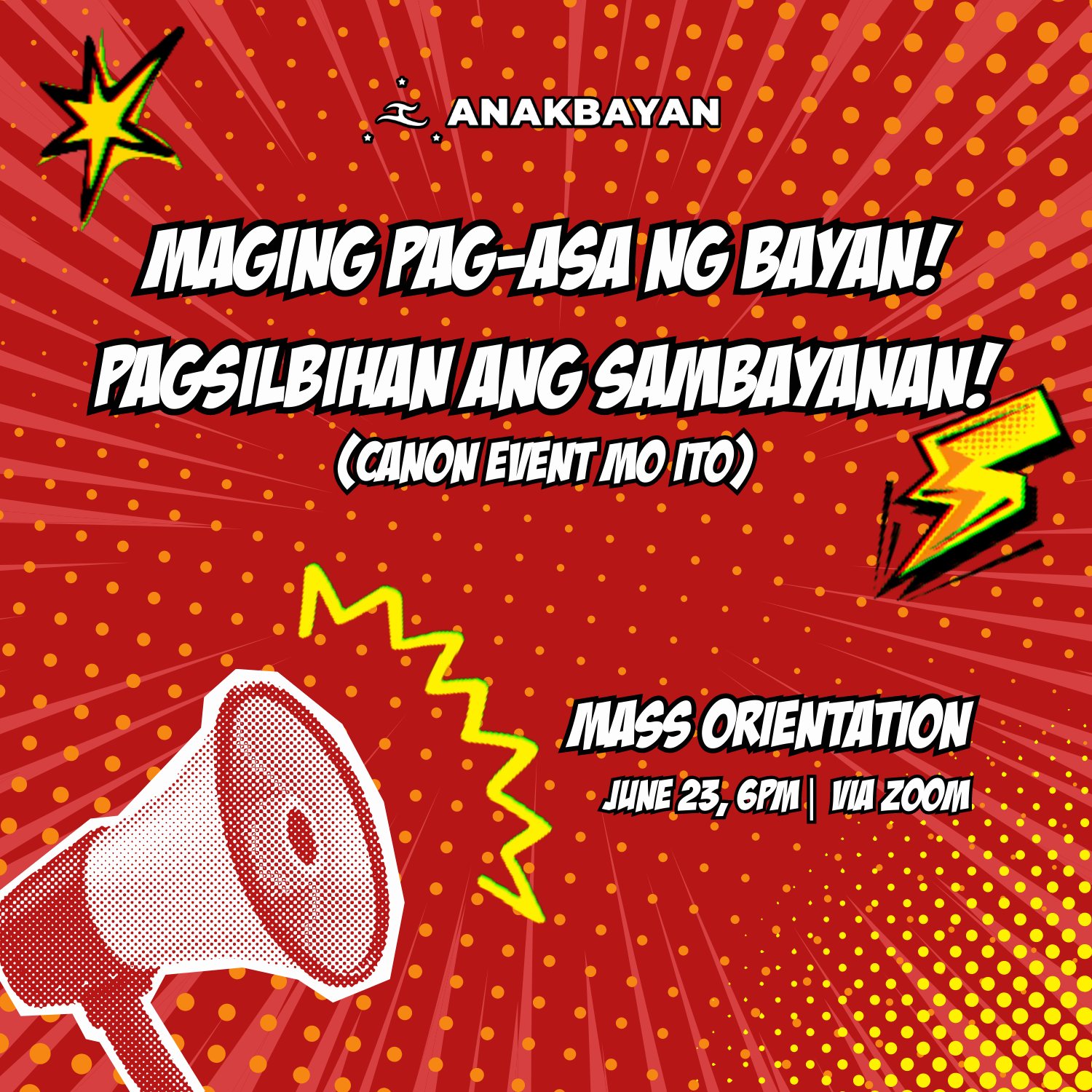 Anakbayan on Twitter: "POV: GUSTO MONG PAGSILBIHAN ANG SAMBAYANAN (this is a canon event) Dumalo ...