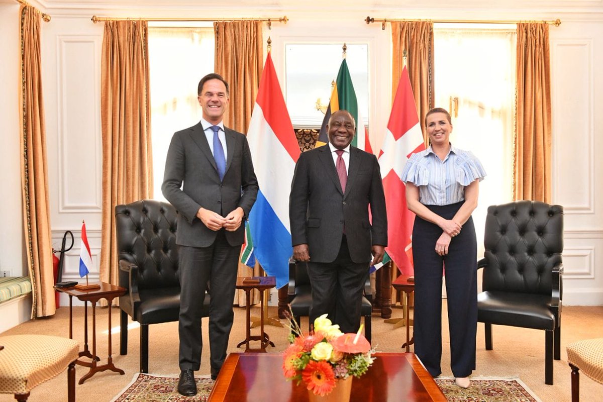 Sipho Mbele on Twitter: "President Cyril Ramaphosa receives Prime Minister of the Netherlands ...