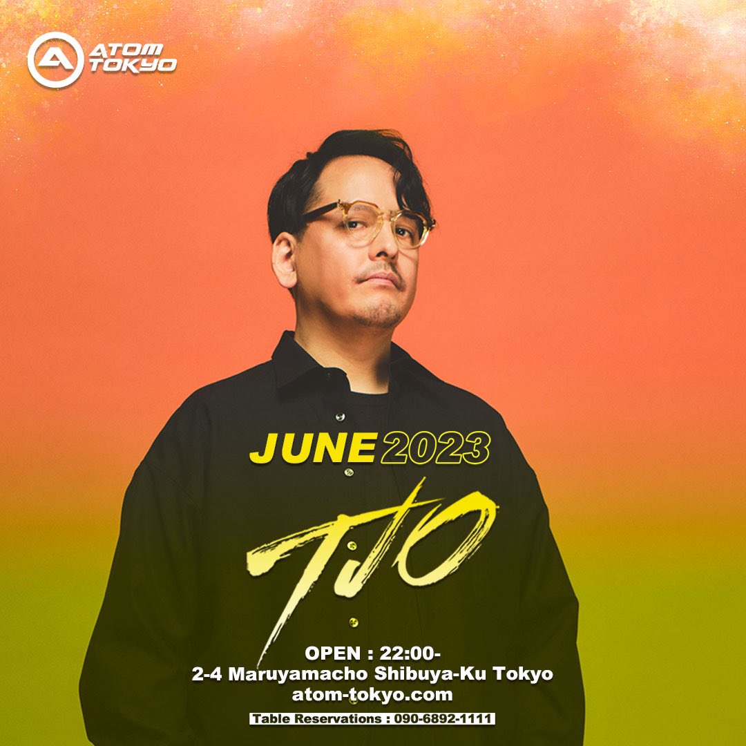 SUGARBITZ on Twitter: "RT @atom_tokyo_info: 6/20 ATOM TOKYO Tuesday @TJO_DJ19 @djyuuuuki @dj ...