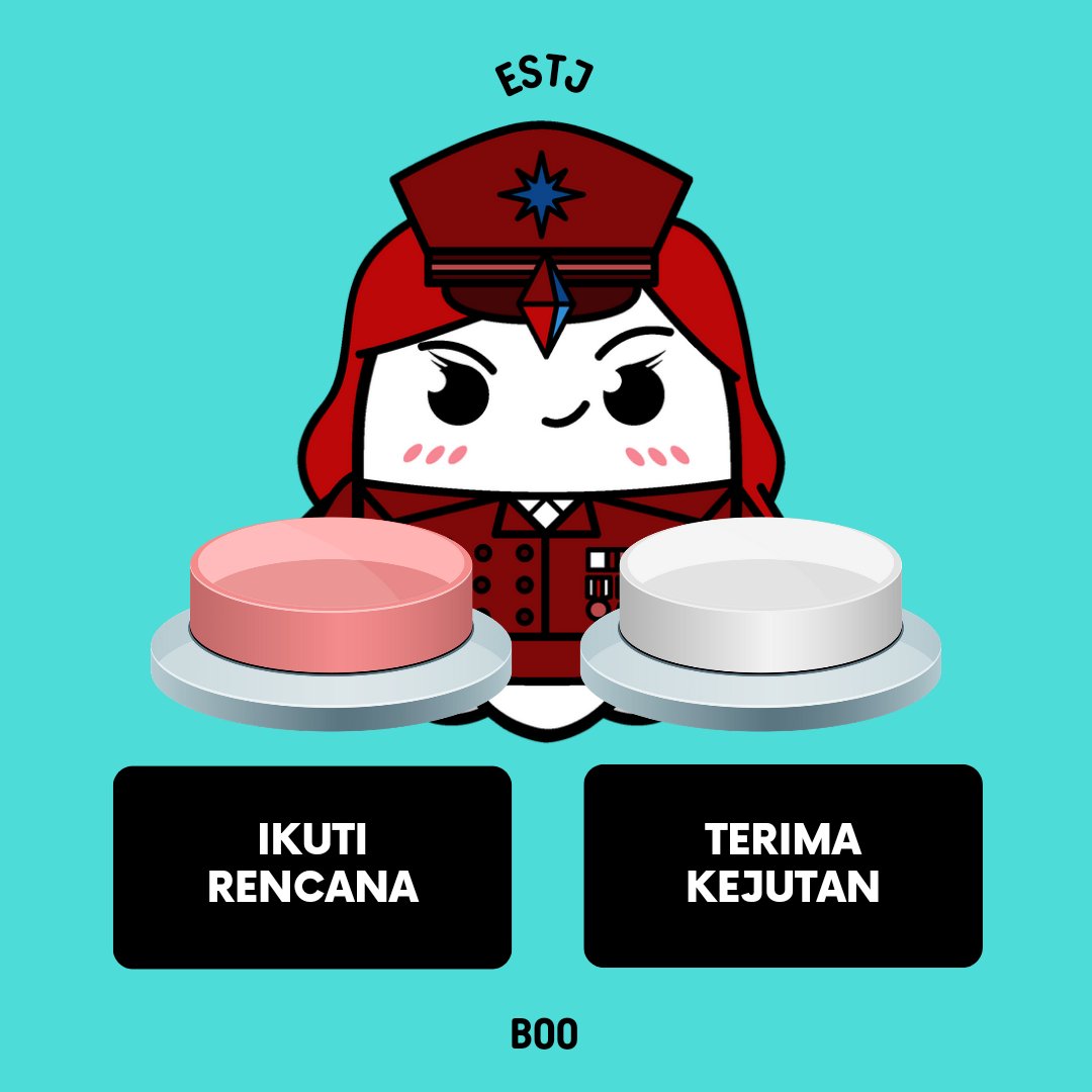 Boo Indonesia on Twitter: "Kamu tipe yang mana? 🤔 #ESTJ #ENTJ #ESTP #ESFP"