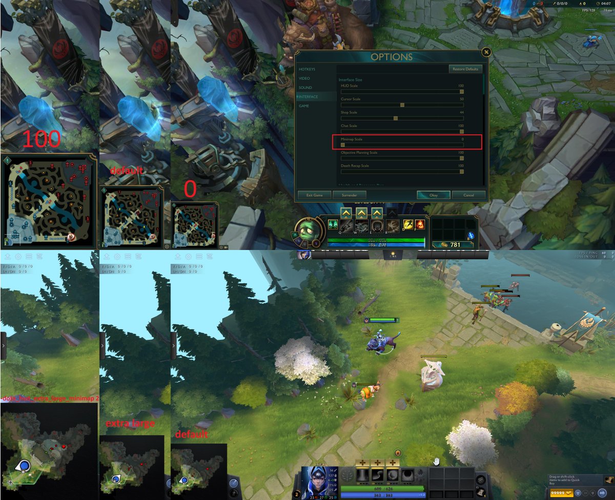 Reddit Dota 2 on Twitter: "-dota_hud_extra_large_minimap 2 /// minimap needs a scale slider - /u ...