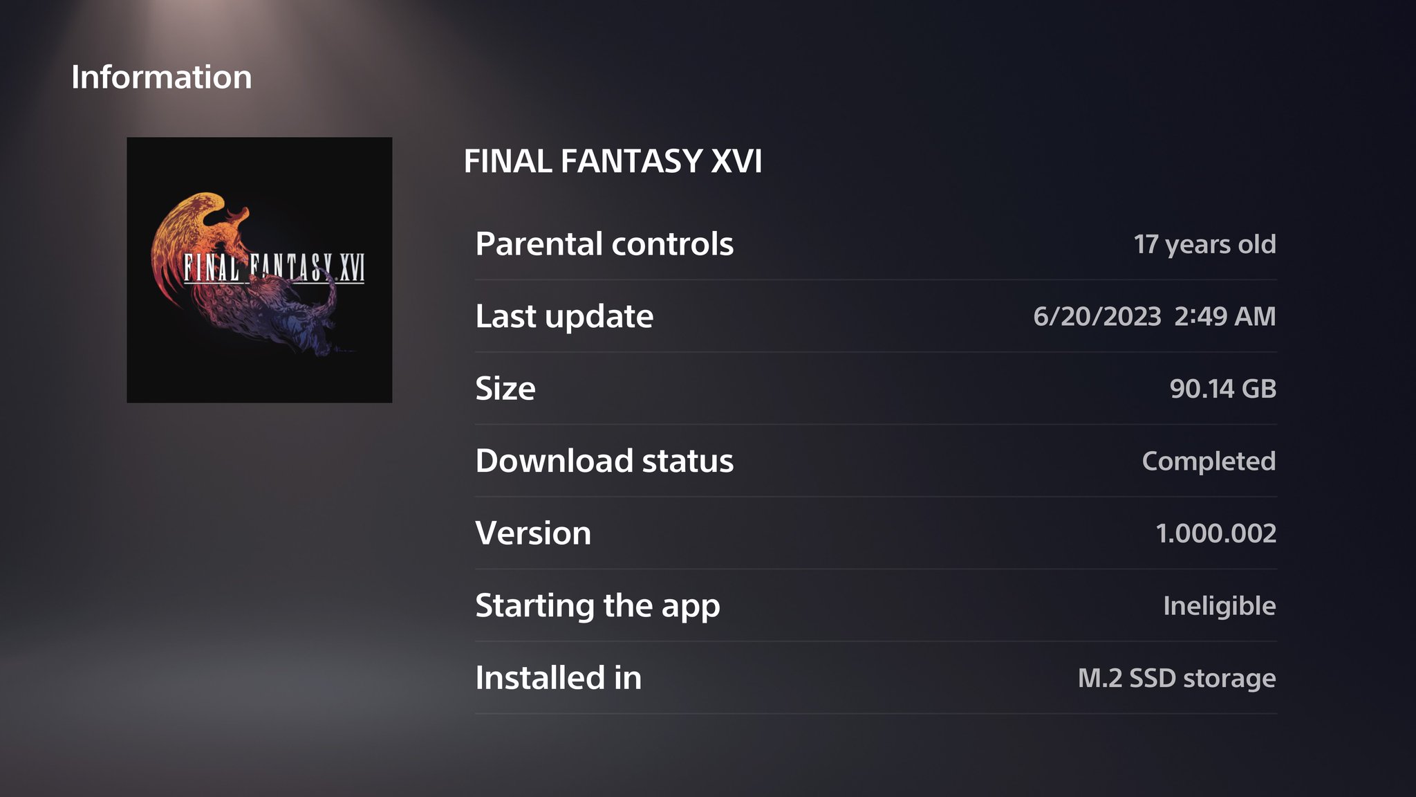 JayTechTV on Twitter: "#FF16 is 90.14 GBs 🤔🔥👍🏾 https://t.co/0oXkxH6CYf" / Twitter