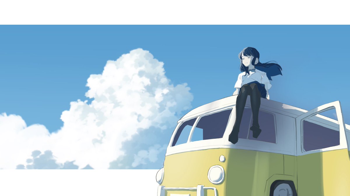 絵を描くしばいぬ@お仕事募集中 on Twitter: "RT @shibainu_illust: ナツノカナタっていう終末世界×夏なゲームが気になってるイラスト #ナツノカナタ"