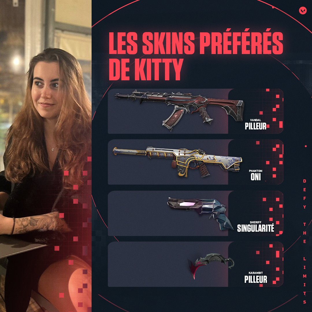 VALORANT France on Twitter: "Aujourd’hui, c’est @KittyyR6 qui nous partage ses skins favoris ...