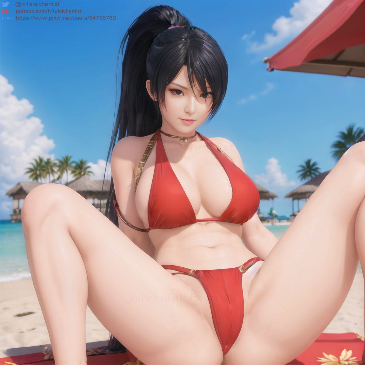 ～Isao～AI waifu alchemist on Twitter: "#AIart #AIイラスト #DOA #Momiji Please🔁& ️ to encourage me, or ...