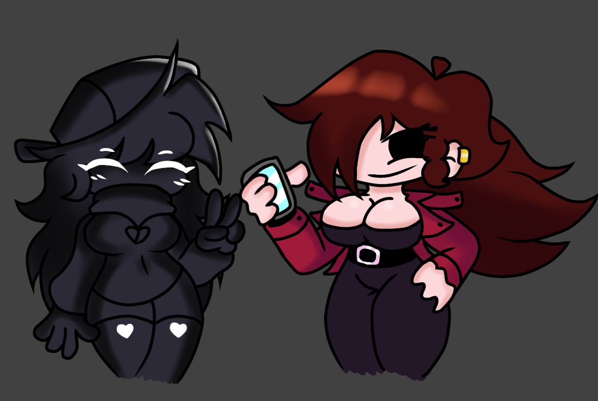 RileyToons on Twitter: "RT @xeno_toonsalt: The girls ♥️🩶 Requested and gift for:@ASweetMidnight ...