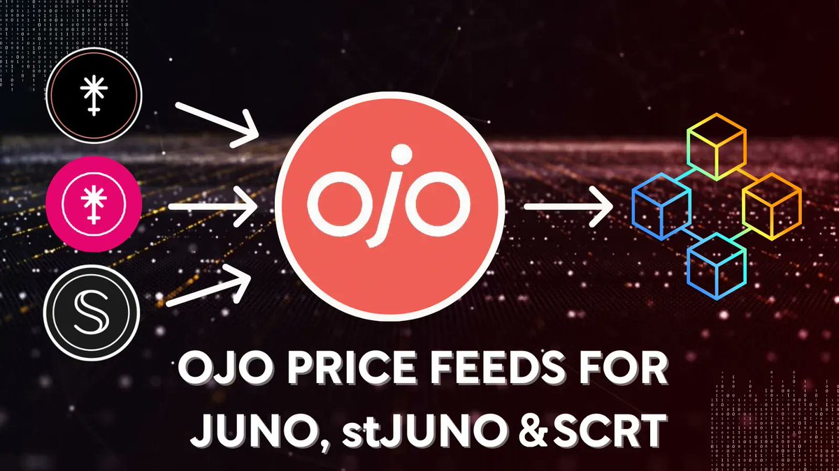 Junø on Twitter: "RT @ojo_network: The price feeds for $JUNO, $stJUNO and $SCRT will start ...