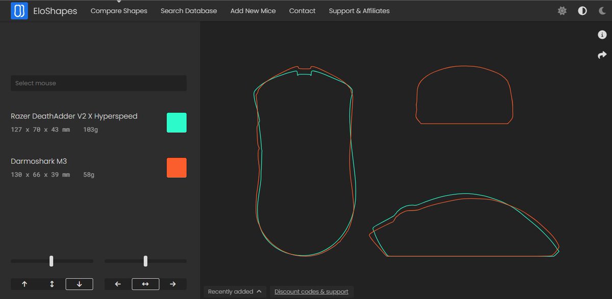 Paulo Batista on Twitter: "A dica ai, esse site compara os shapes dos mouses, isso aqui é MUITO ...