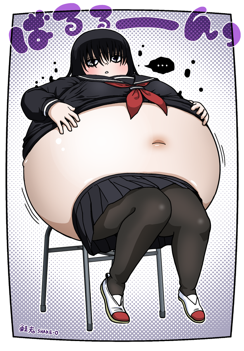 鮭夫@ヒトミ先生17巻発売中 on Twitter: "pixivリクエスト納品しました〜！ ヒトミ先生の保健室38話（7巻）の膨体化回のような、日蔭さんです！ pixivリクエストありがとう ...