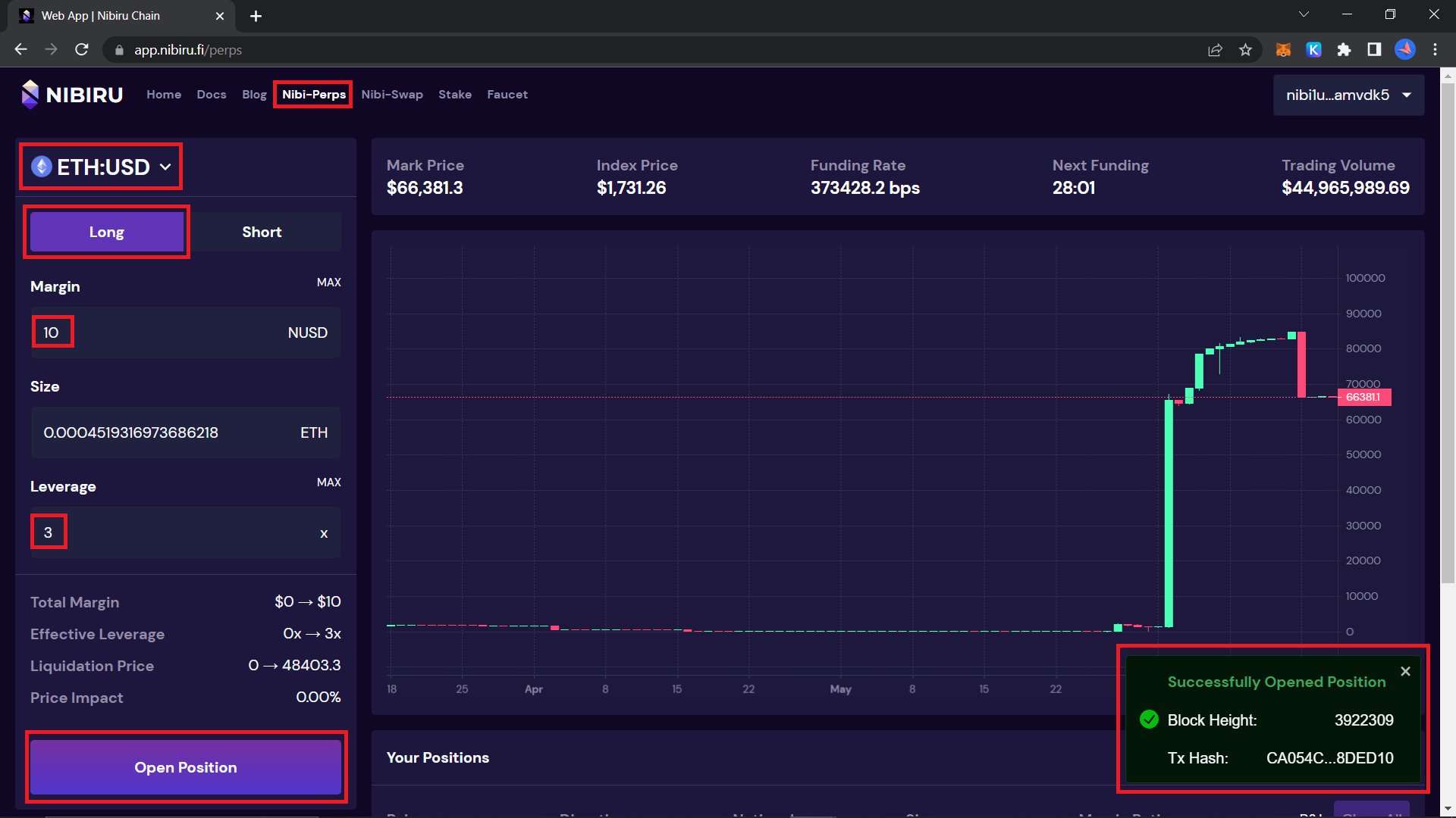 Airdrop Heroes on Twitter: "Trade on Nibi-Perps! Open perpetual positions on ETH and BTC ...