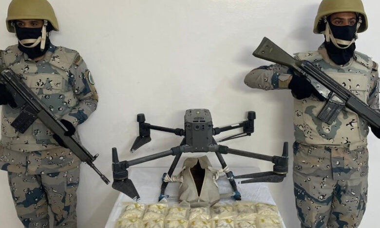 Qalaat Al Mudiq on Twitter: "This is new. Captagon smugglers are now using drones to smuggle ...