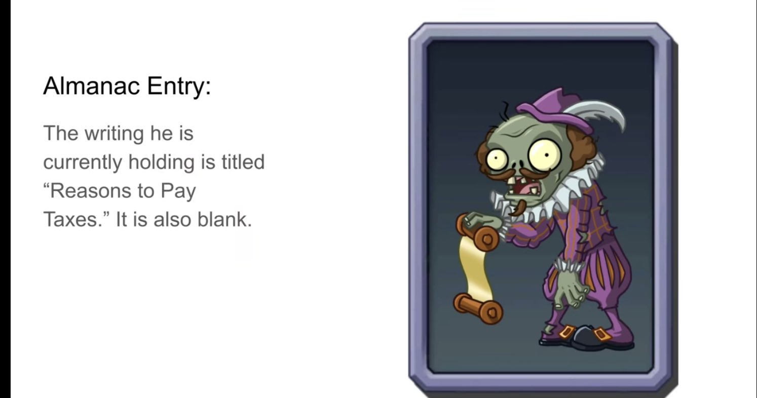 Plants Vs Zombies 2 Zombie Almanac