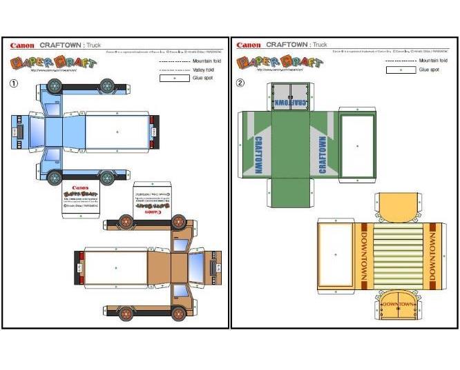 papermau on Twitter: "Two Easy-To-Build Papercraft Trucks For Kids - by ...