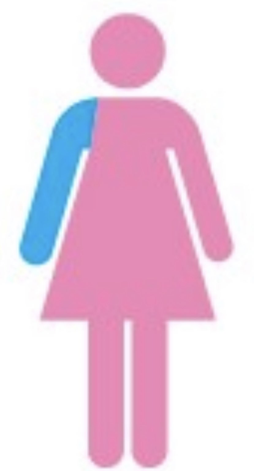 Pink Girl Bathroom Symbol