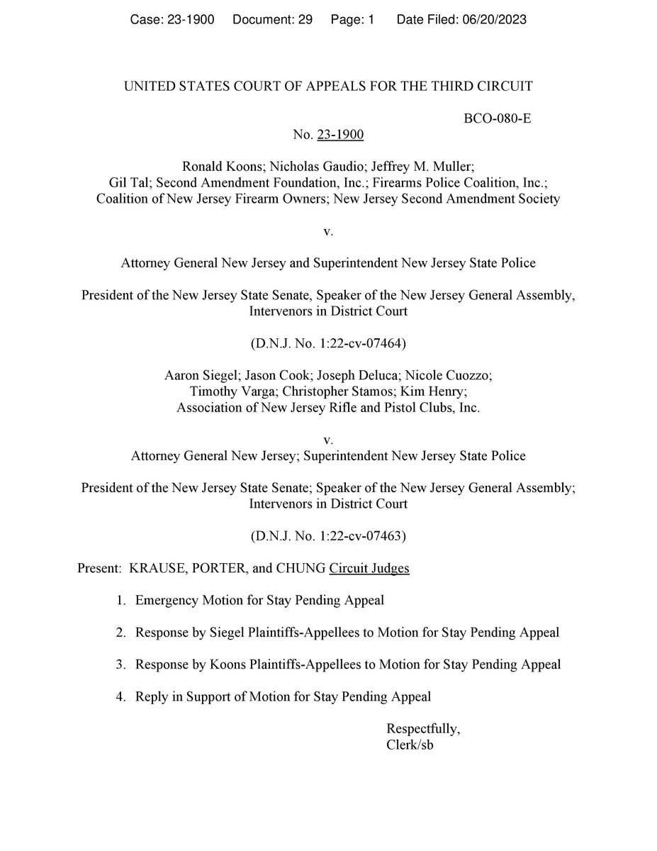 3rd Circuit allows New Jersey to enforce most of its post-Bruen gun law ...