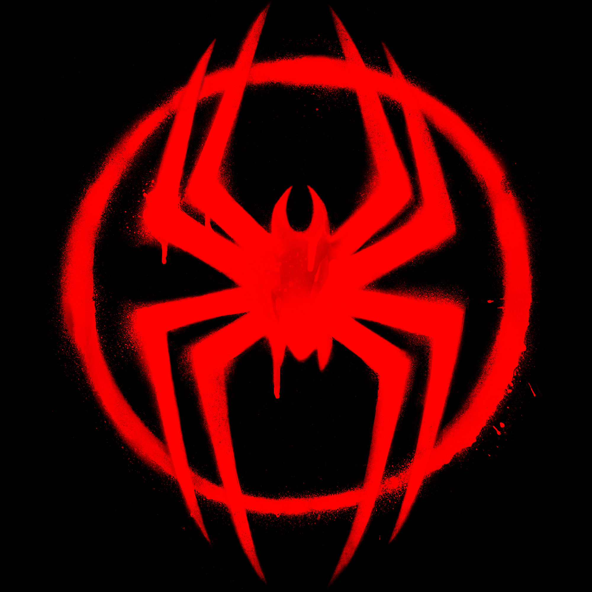 Spiderman Symbol Stencil