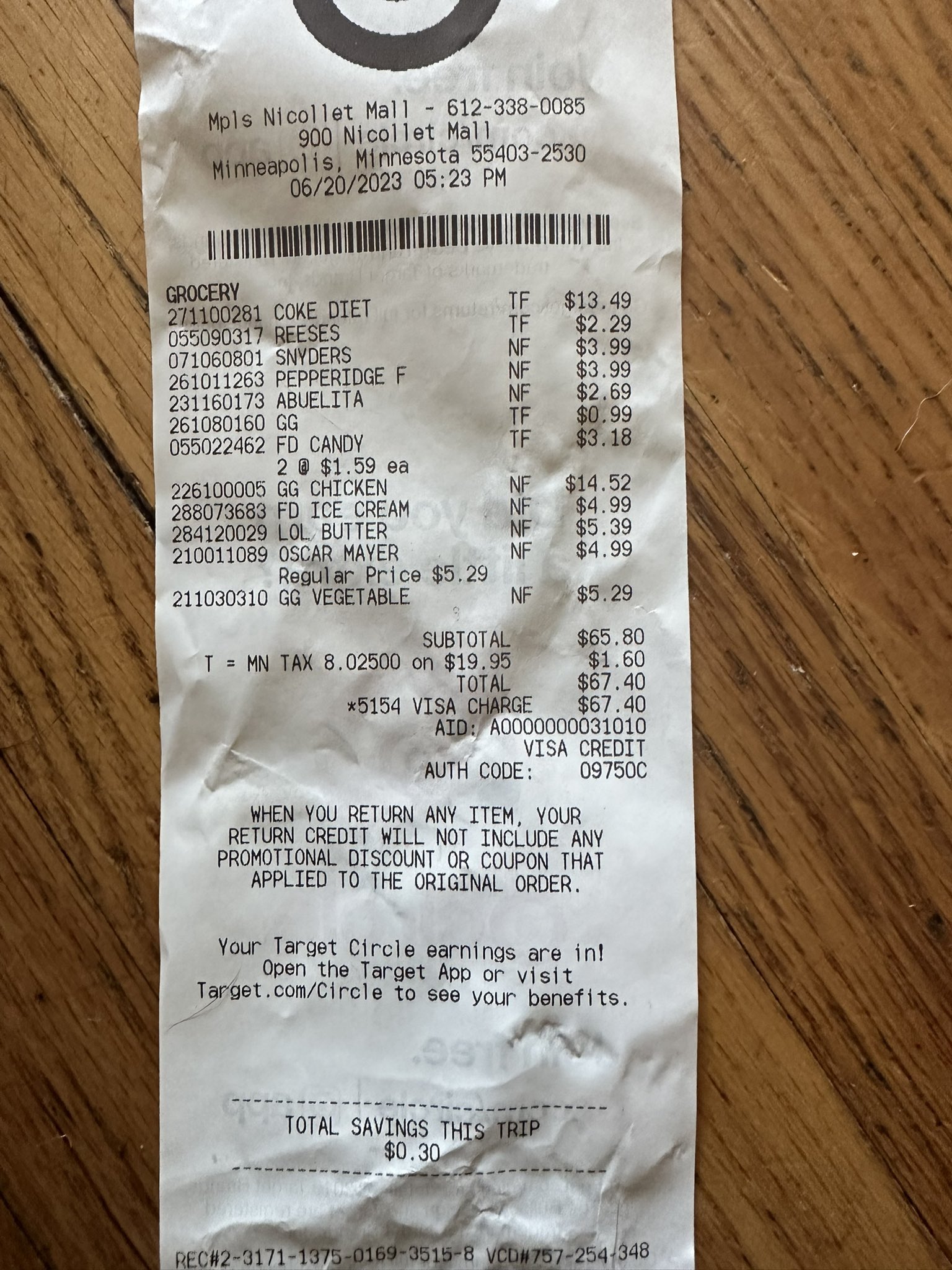 Targeted Receipt Coupons
