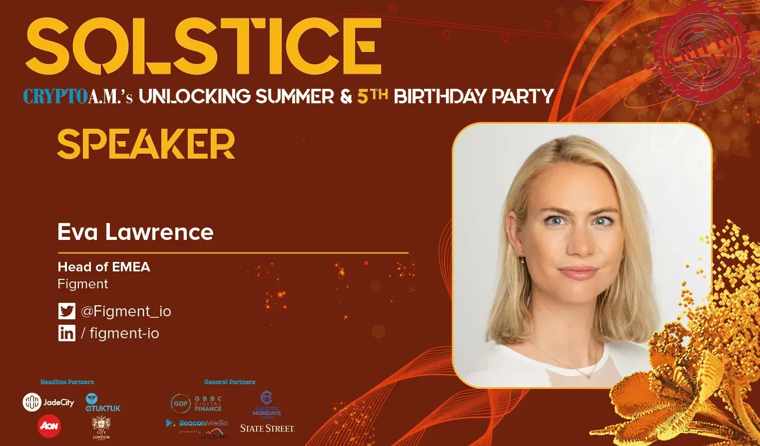 Figment on Twitter: "Plan on attending @CityAM_Crypto’s Solstice Unlocking Summer & 5th Birthday ...