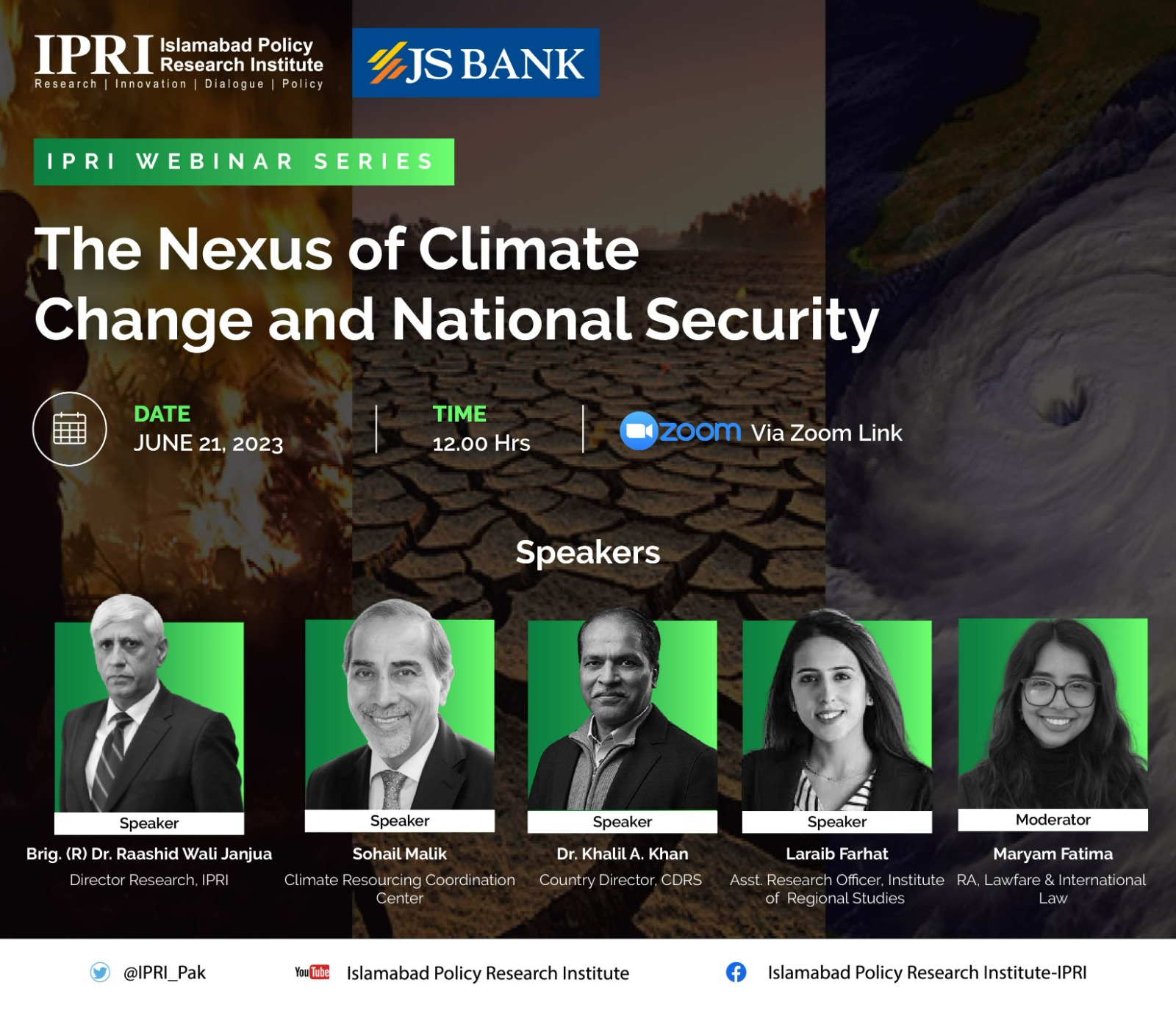 Laraib Farhat on Twitter: "Spoke on the Climate-Security nexus with regard to Pakistan's Climate ...