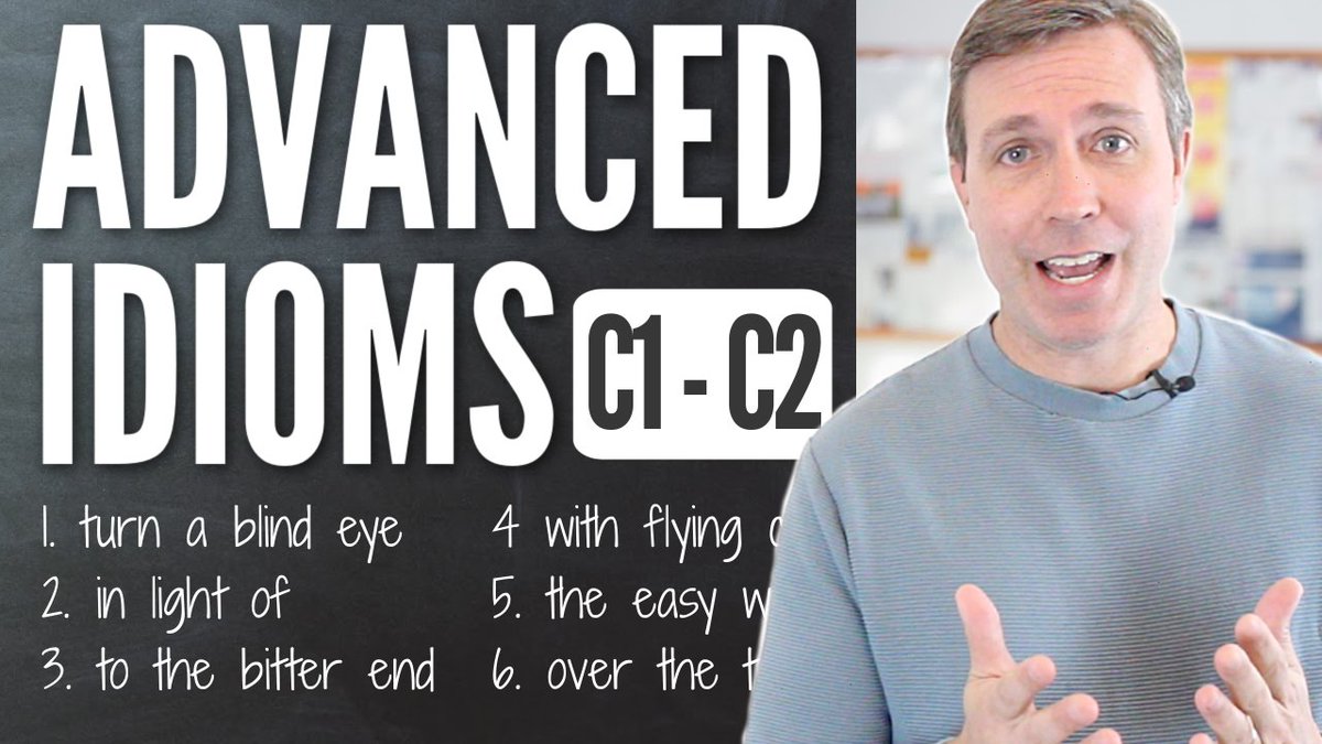 Interactive English on Twitter: "🚨 NEW LESSON | Advanced Idioms (C1-C2 ...
