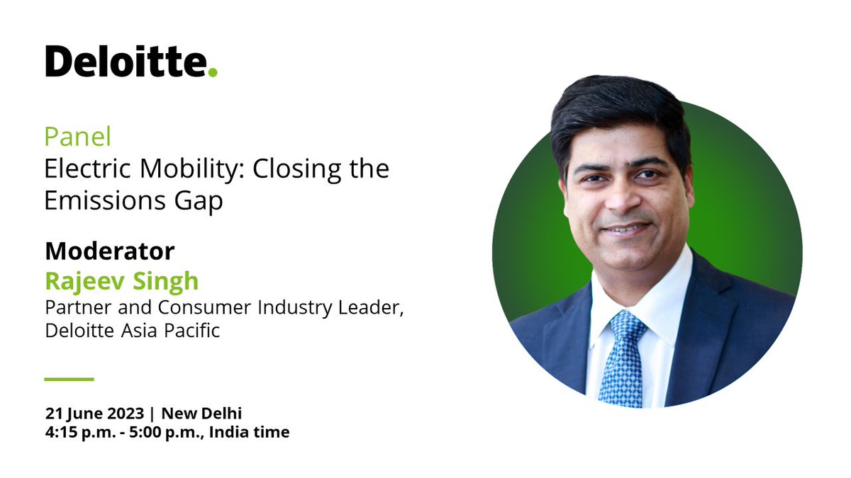 Deloitte India on Twitter: "Join Rajeev Singh, Partner and Consumer Industry Leader, Deloitte ...