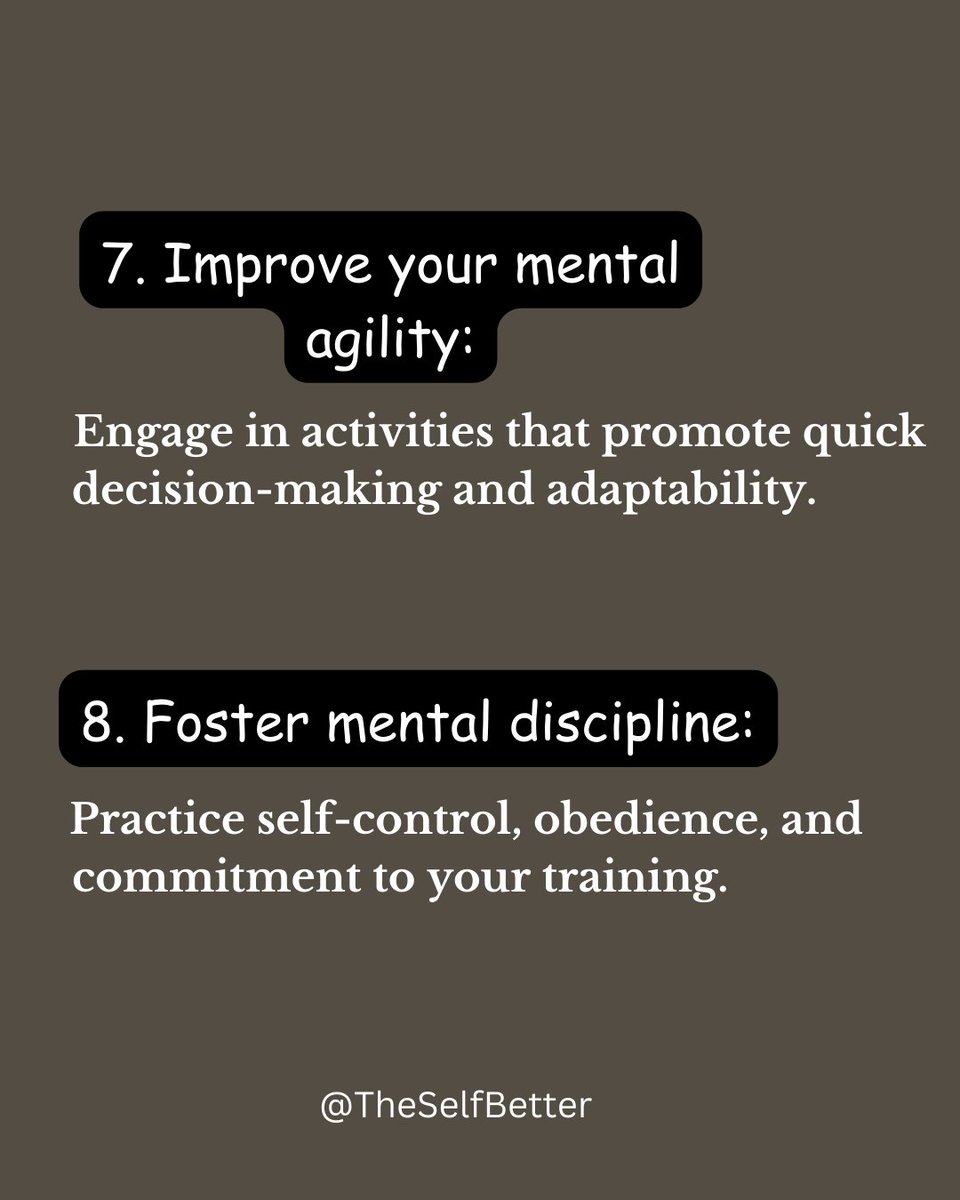 Follow These 12 Steps To Foster a Soldier-like Mindset:🧠 - Thread - 🧵 ...
