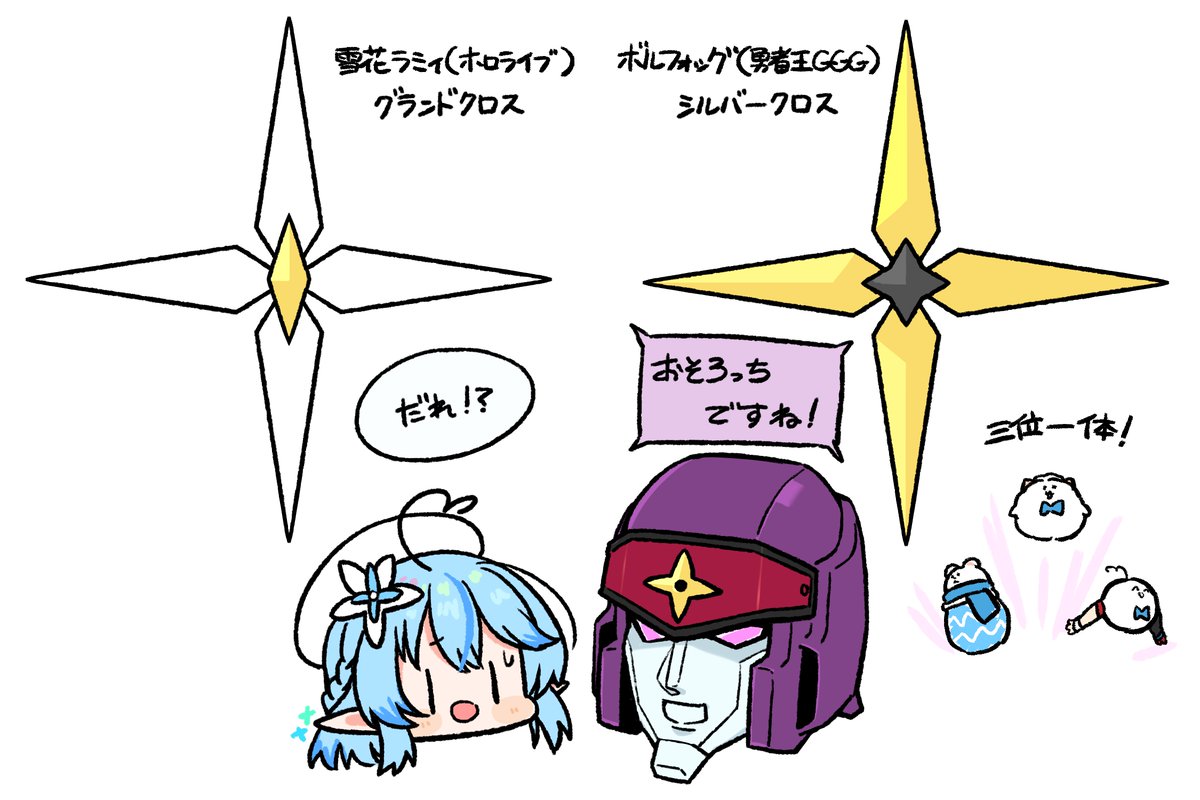 おくにん On Twitter そういえばラミィちゃんのグランドクロスなんか既視感あるなぁと唸っていたら自己解決したのでお裾分けしておきます Lamyart