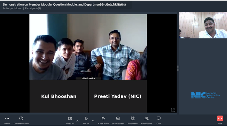 संसदीय कार्य मंत्रालय M/O Parliamentary Affairs on Twitter: "CPMU #NeVA Team organized a virtual ...