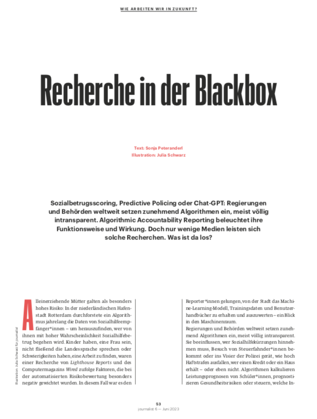 AlgorithmWatch on Twitter: "RT @glocalreporting: Sozialbetrugsscoring oder #PredictivePolicing ...