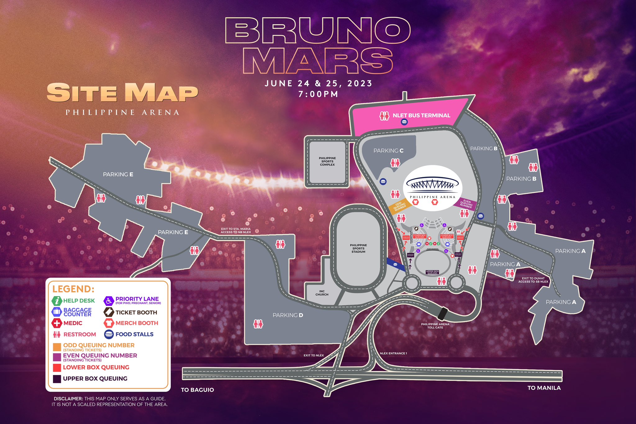 Philippine Stadium Map